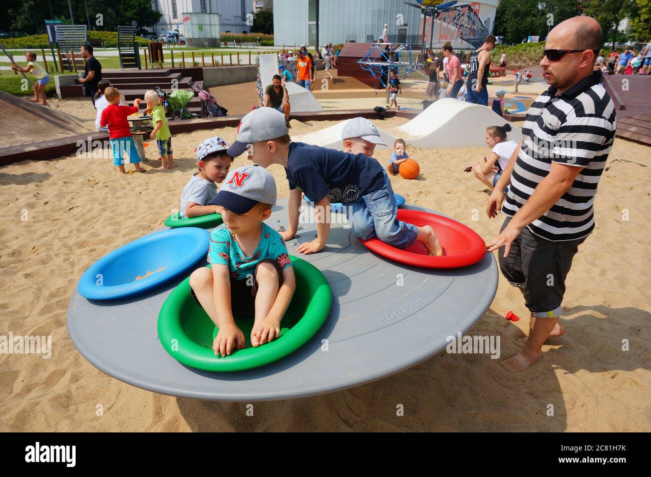 Children roundabout hi-res stock photography and images - Alamy