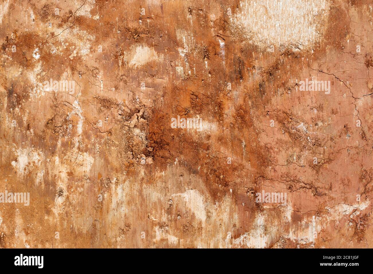 Clay soil background, orange soil closeup Stock Photo - Alamy