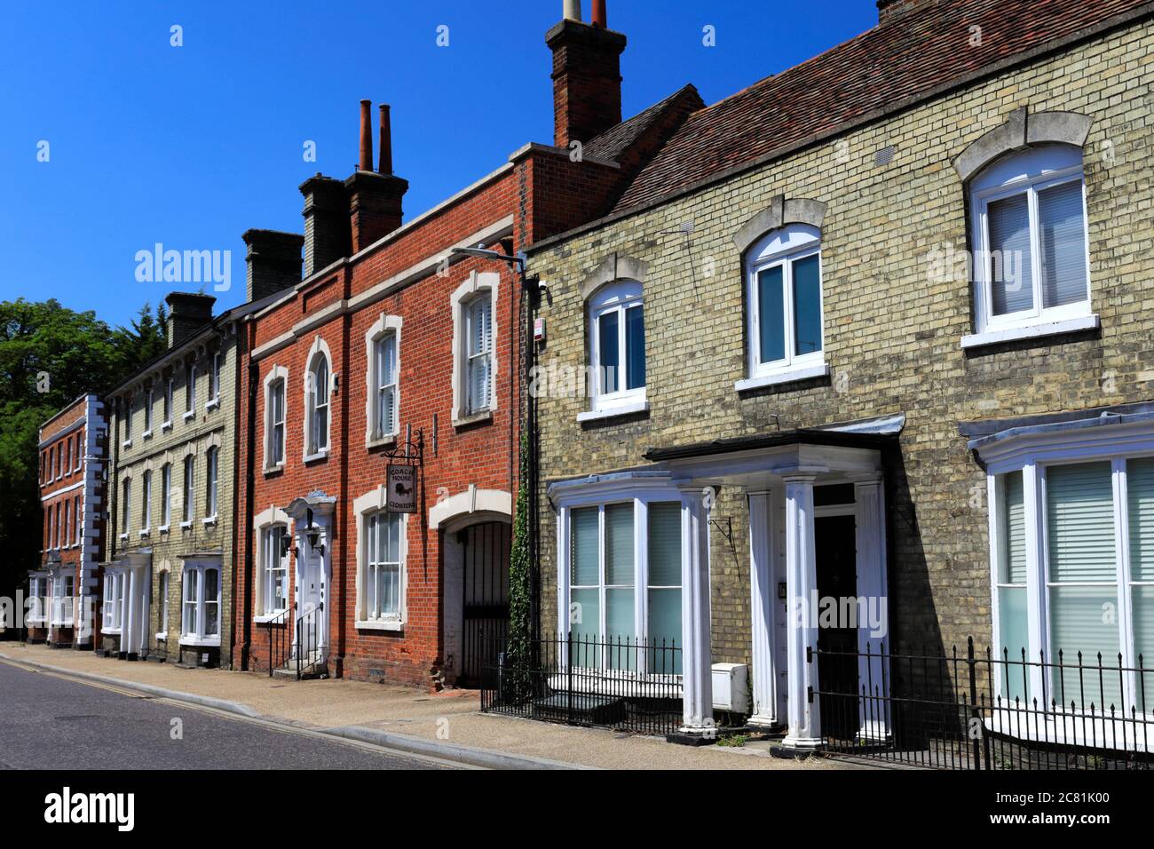 The town centre square, Baldock town, Hertfordshire County, England, UK ...