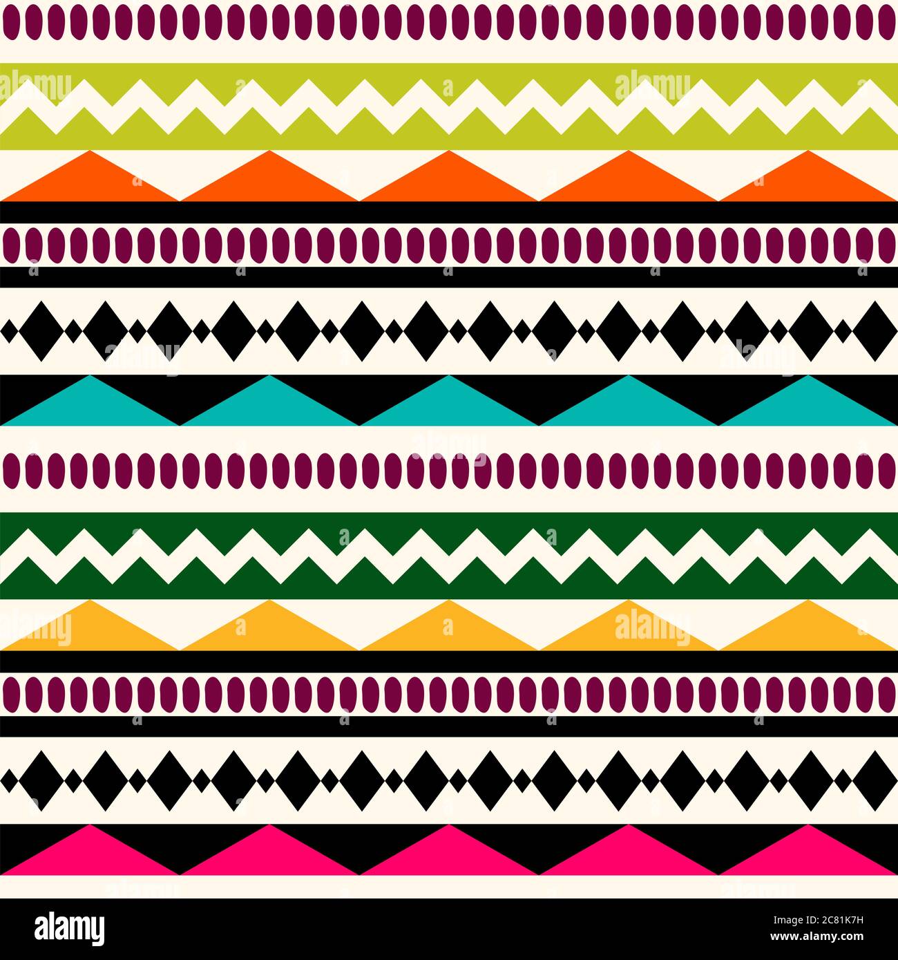 Colorful Geometric Borders
