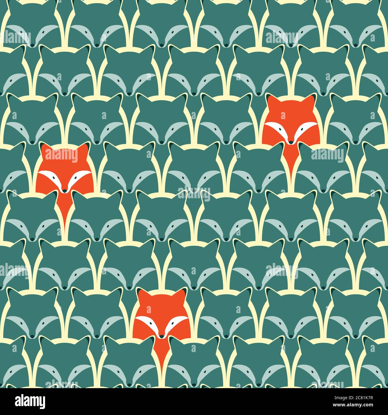 Wolf head pattern hi-res stock photography and images - Alamy