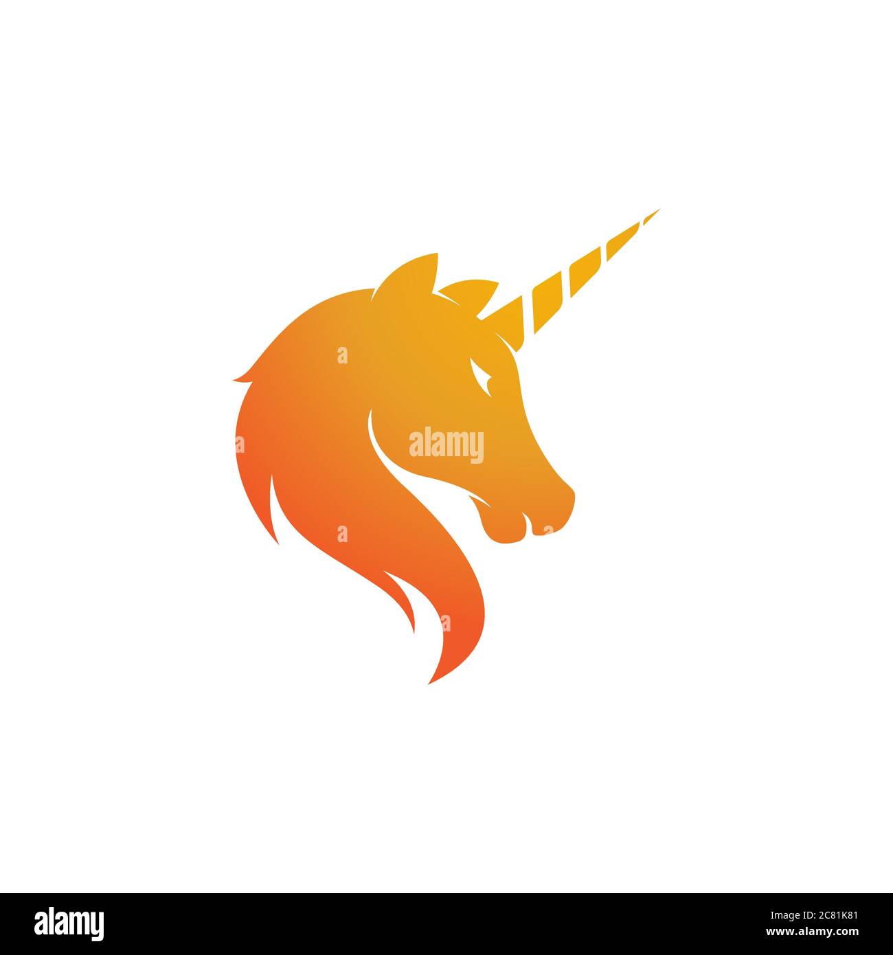 Unicorn logo hi-res stock photography and images - Alamy