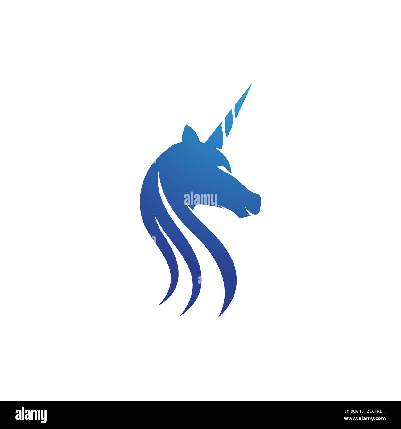 Unicorn logo hi-res stock photography and images - Alamy