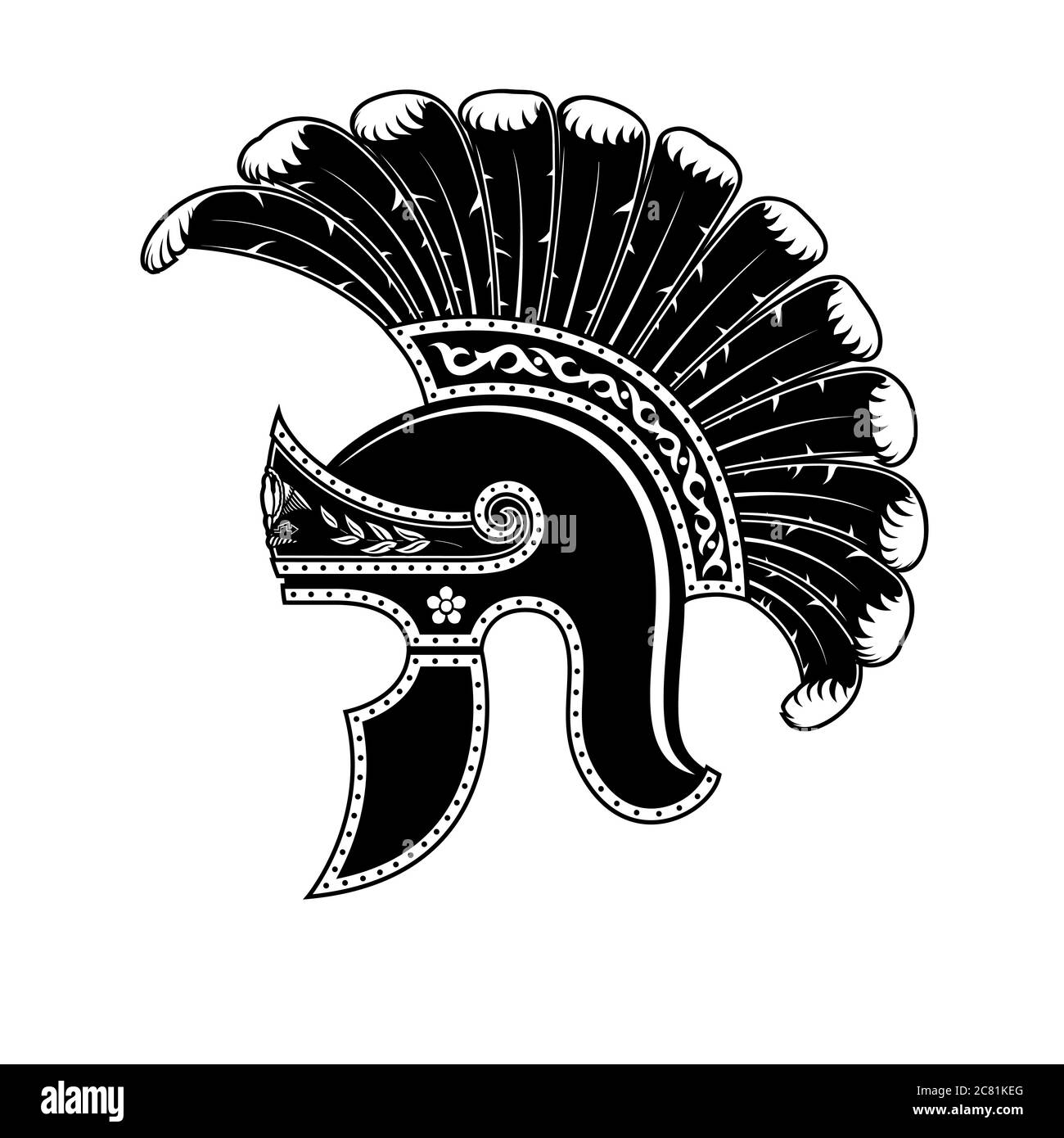 Roman helmet black. Legatus Legionis Stock Vector Image & Art - Alamy