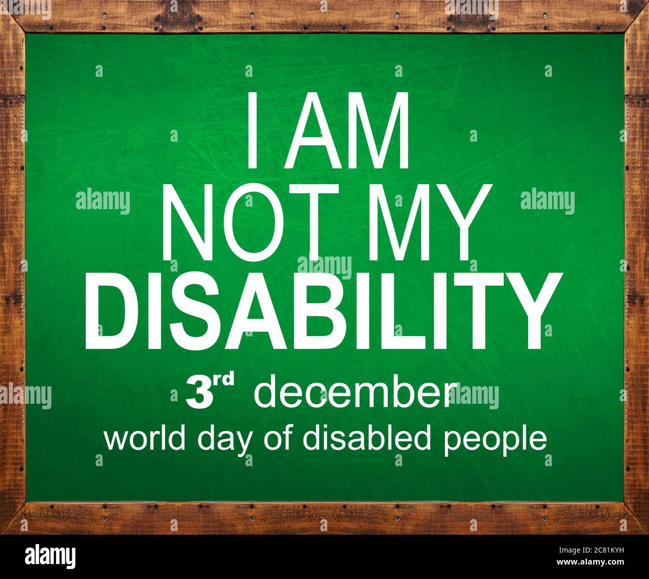 Disability people typography hi-res stock photography and images - Alamy