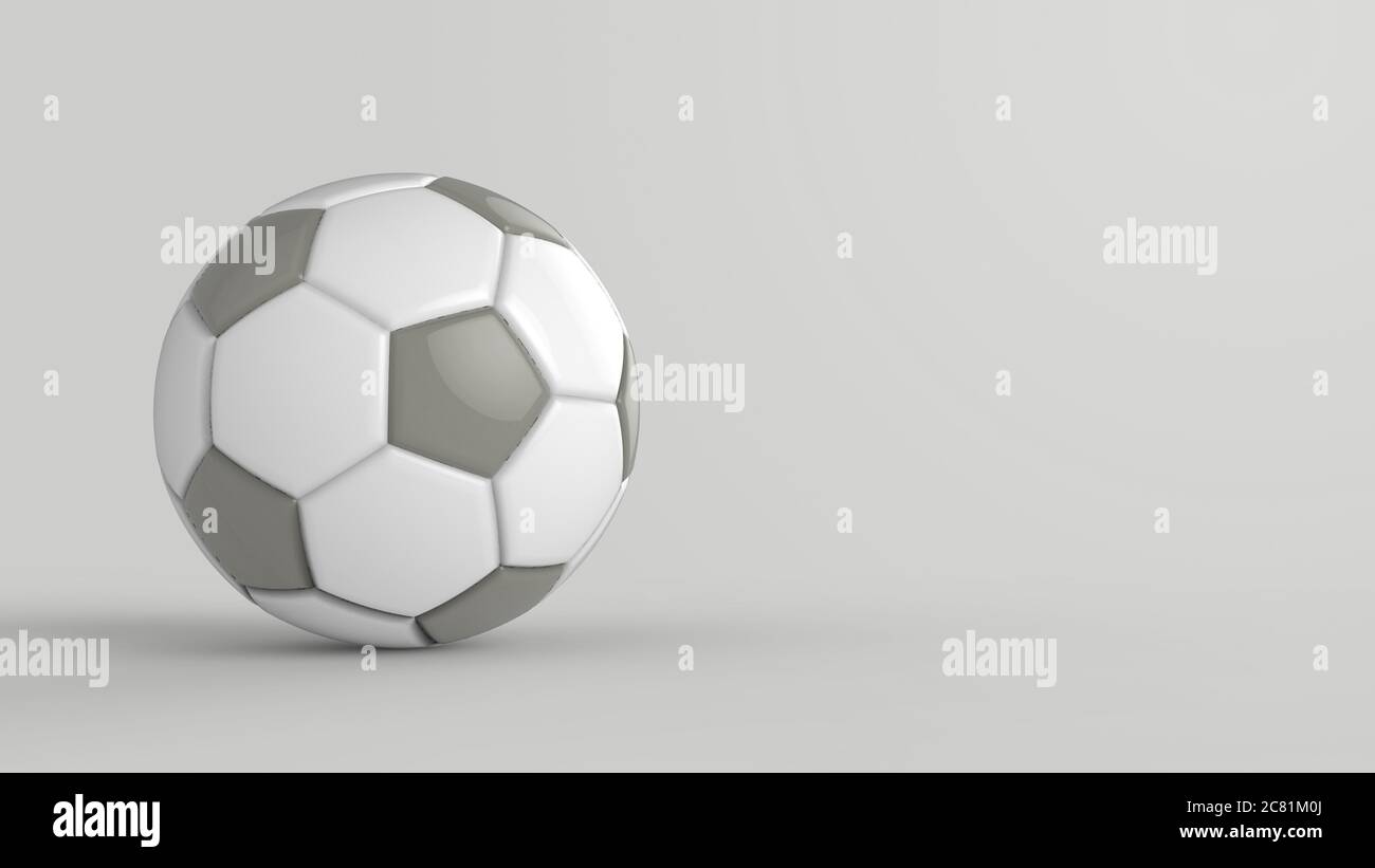 Soccer ball on abstract gray hi-res stock photography and images - Alamy