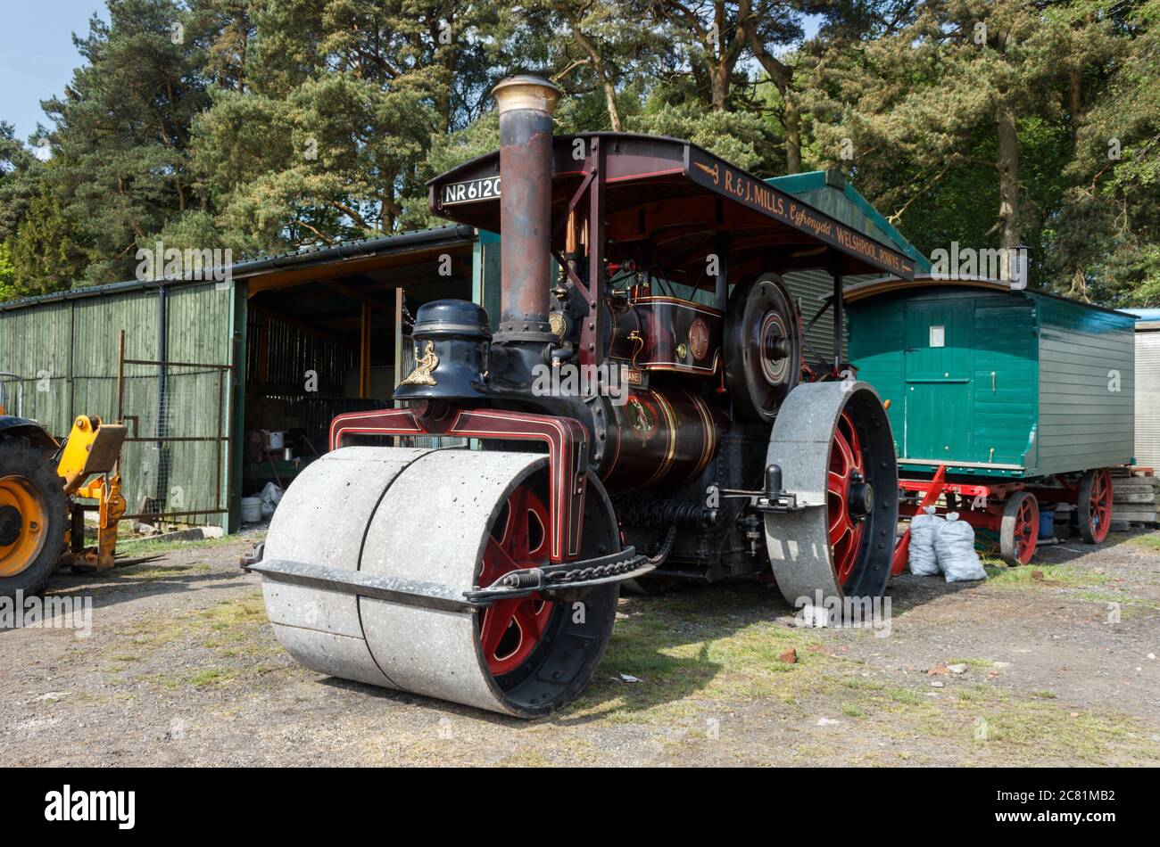 Marshall steam roller Stock Photo - Alamy