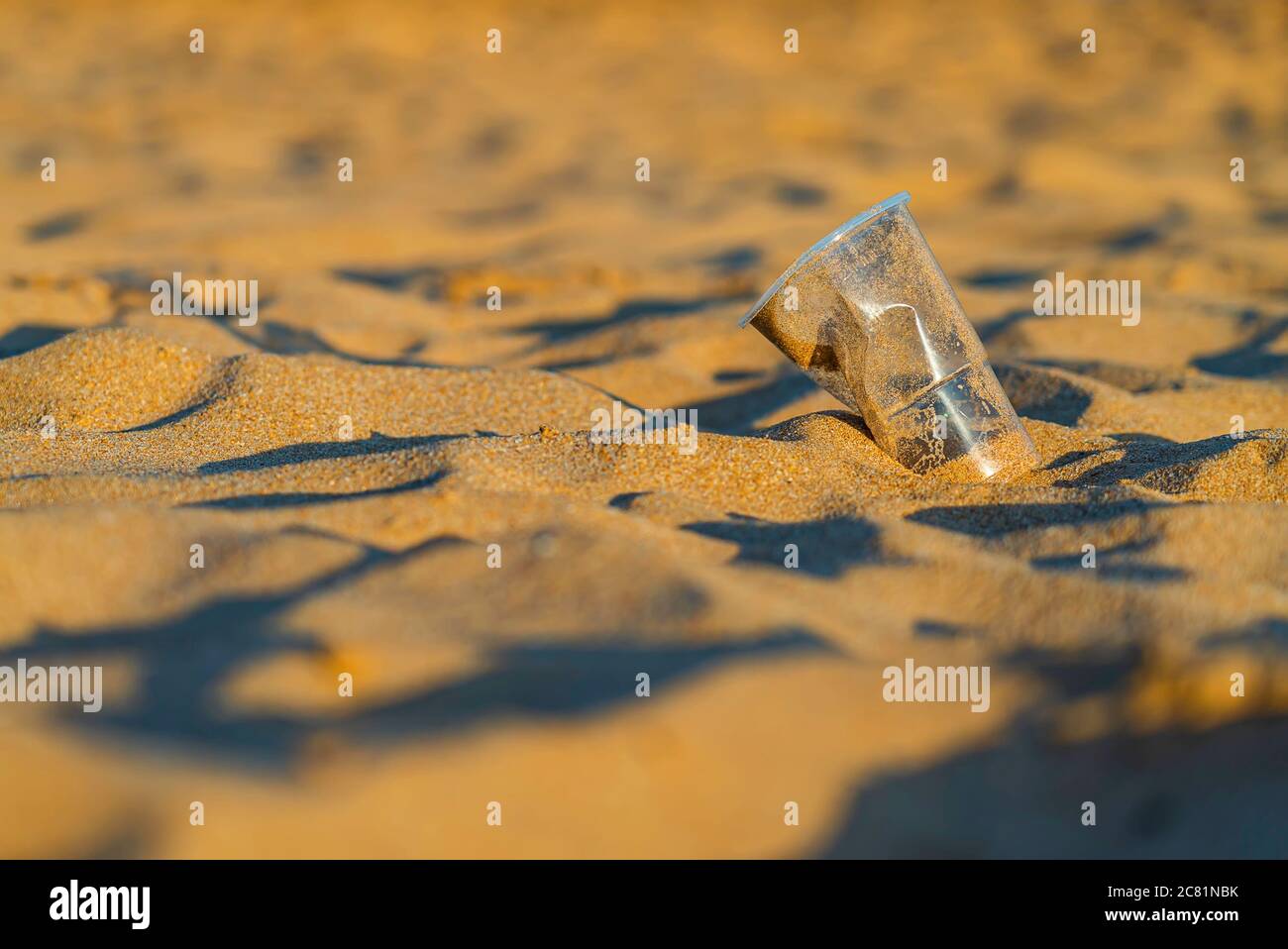 Sand And Water In A Cup