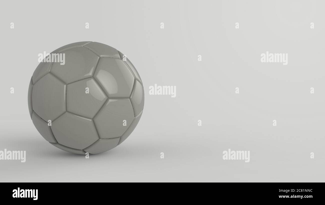 gray soccer plastic leather metal fabric ball isolated on black ...