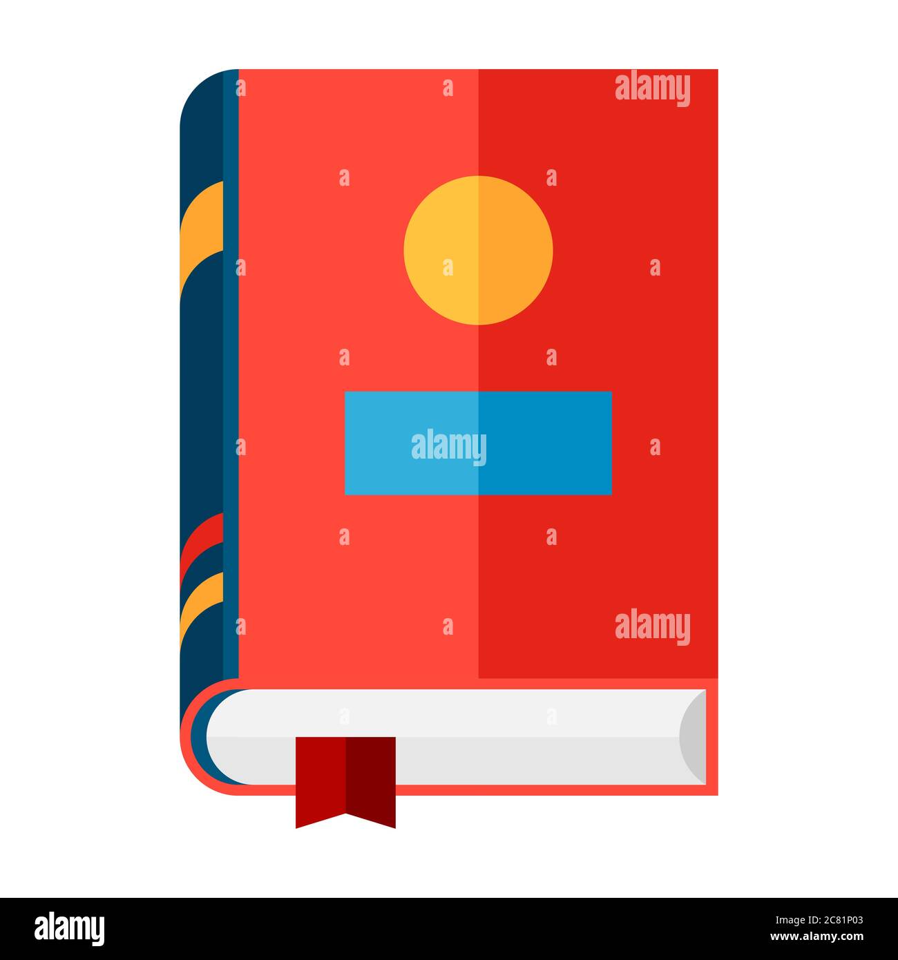 Stylized illustration of closed book Stock Vector Image & Art - Alamy