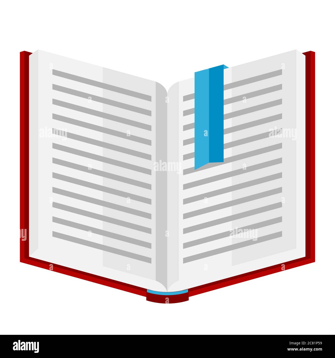 Stylized illustration of open book Stock Vector Image & Art - Alamy