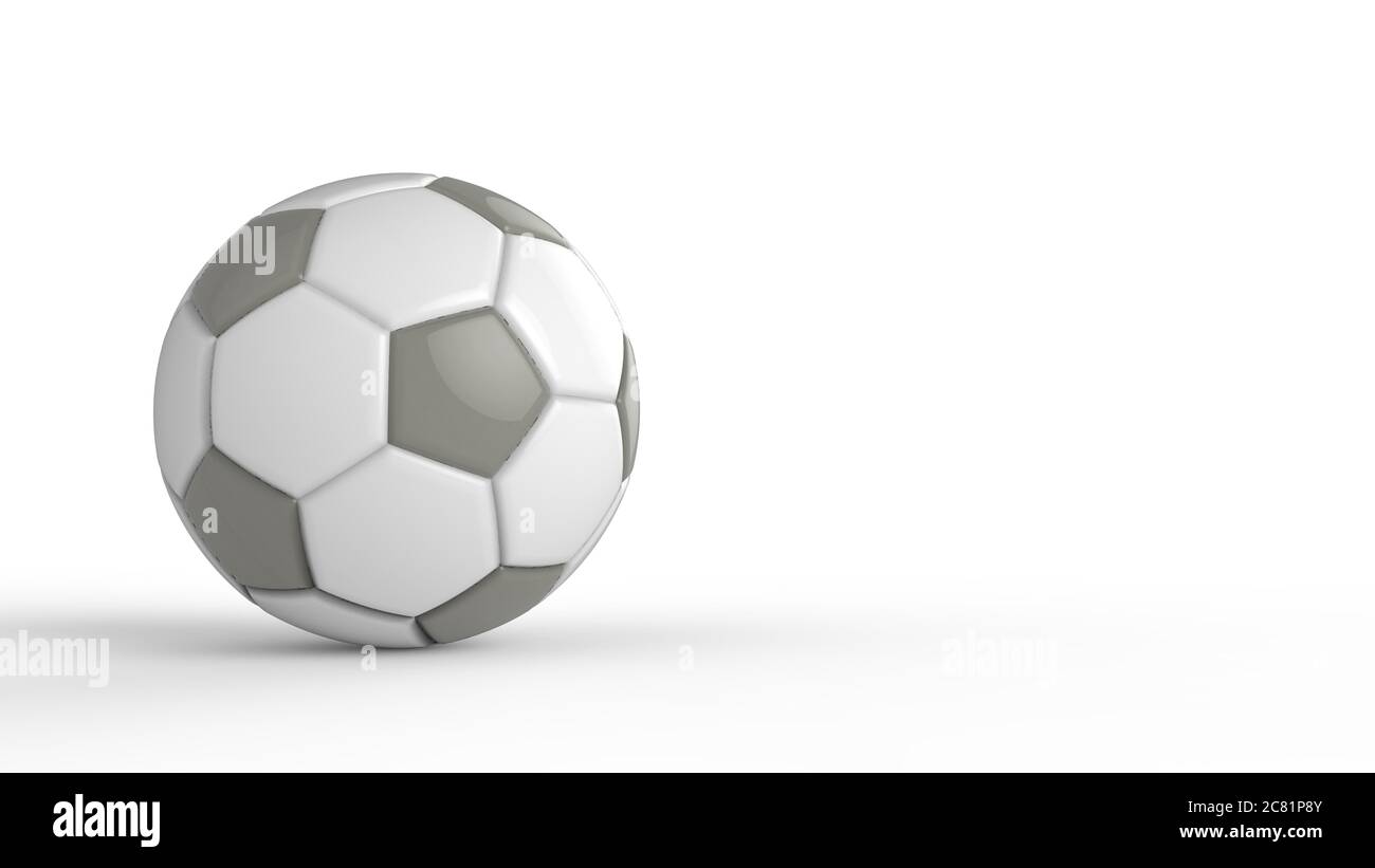 gray soccer plastic leather metal fabric ball isolated on black ...
