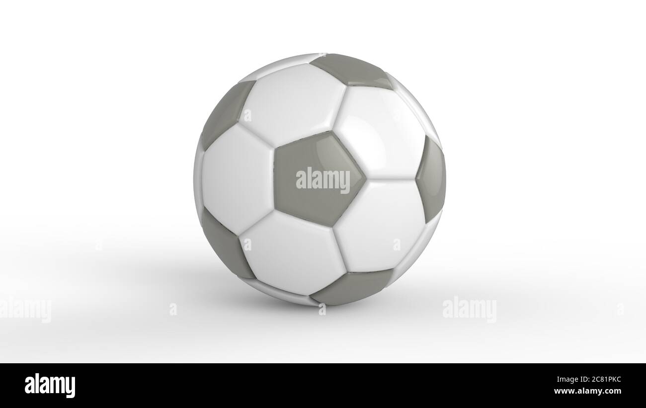 gray soccer plastic leather metal fabric ball isolated on black ...