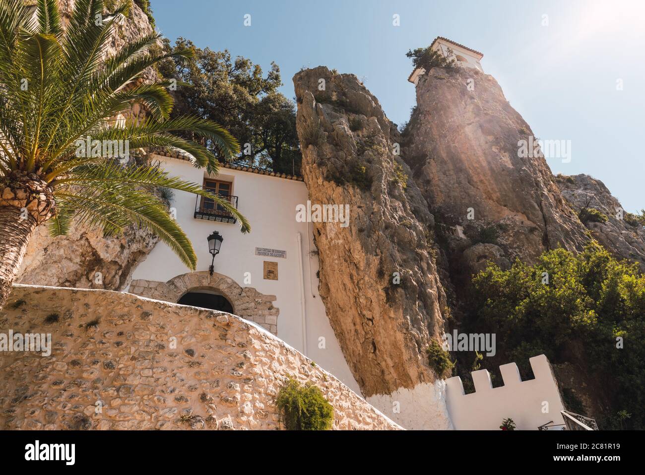 Bell tower castle guadalest alicante hi-res stock photography and ...