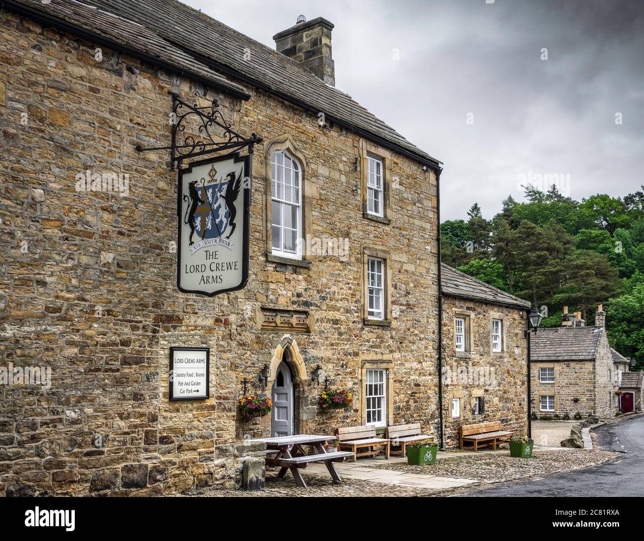 The Lord Crewe Arms Hotel was built in 1165 as an abbot's lodge, with a ...