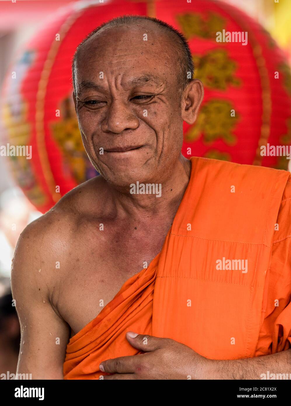 Thai monk and royal portrait hi-res stock photography and images - Alamy