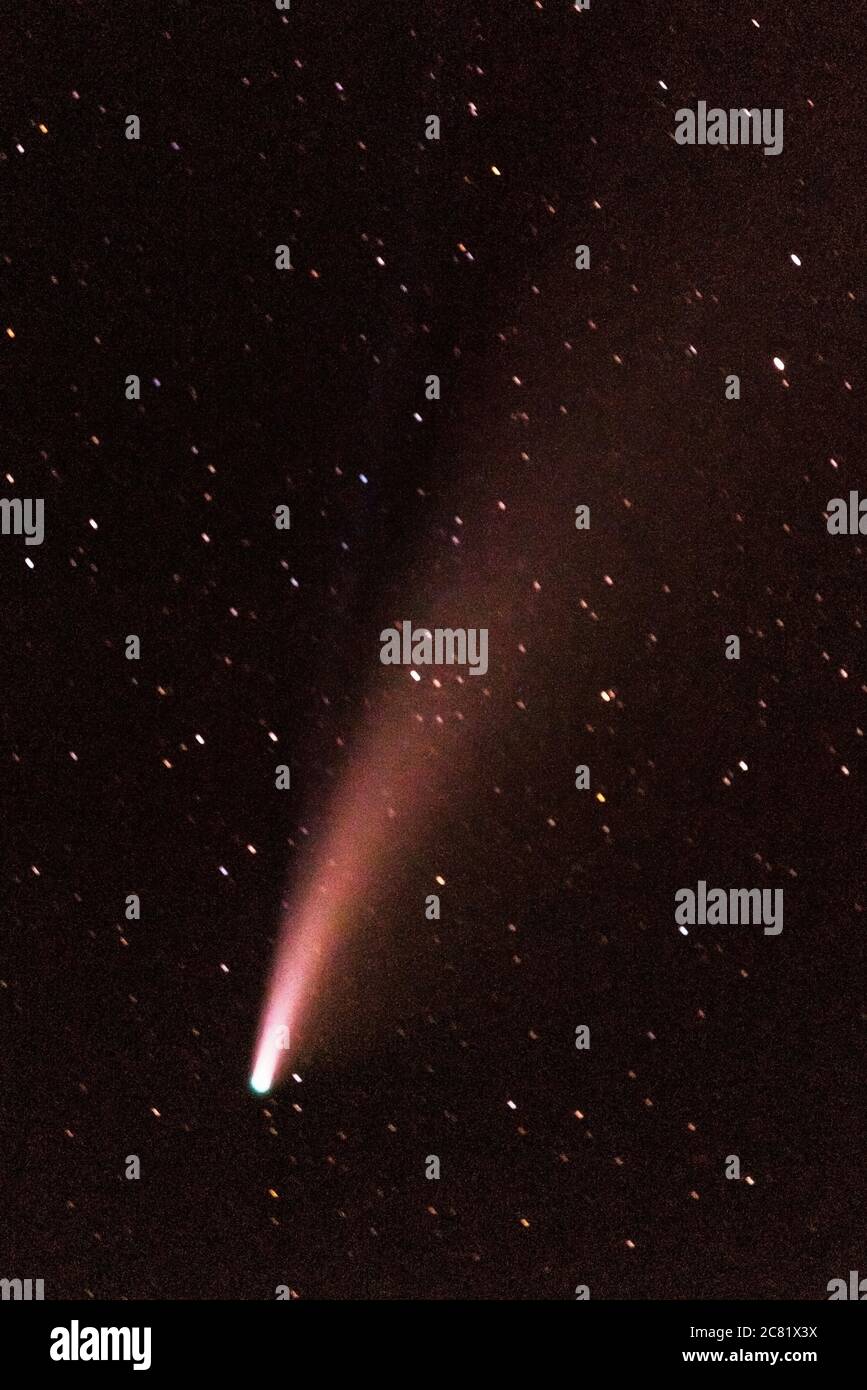 Comet NEOWISE over Franz Lake; Salida; Colorado; USA Stock Photo - Alamy