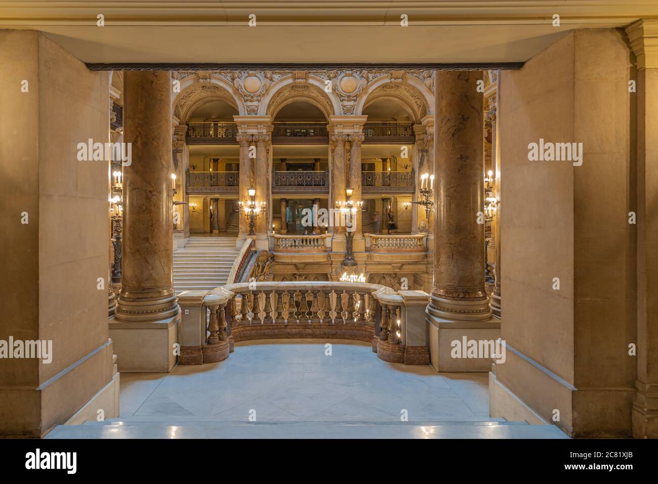 Paris, France - 06 19 2020: View inside Paris Opera Garnier Stock Photo ...