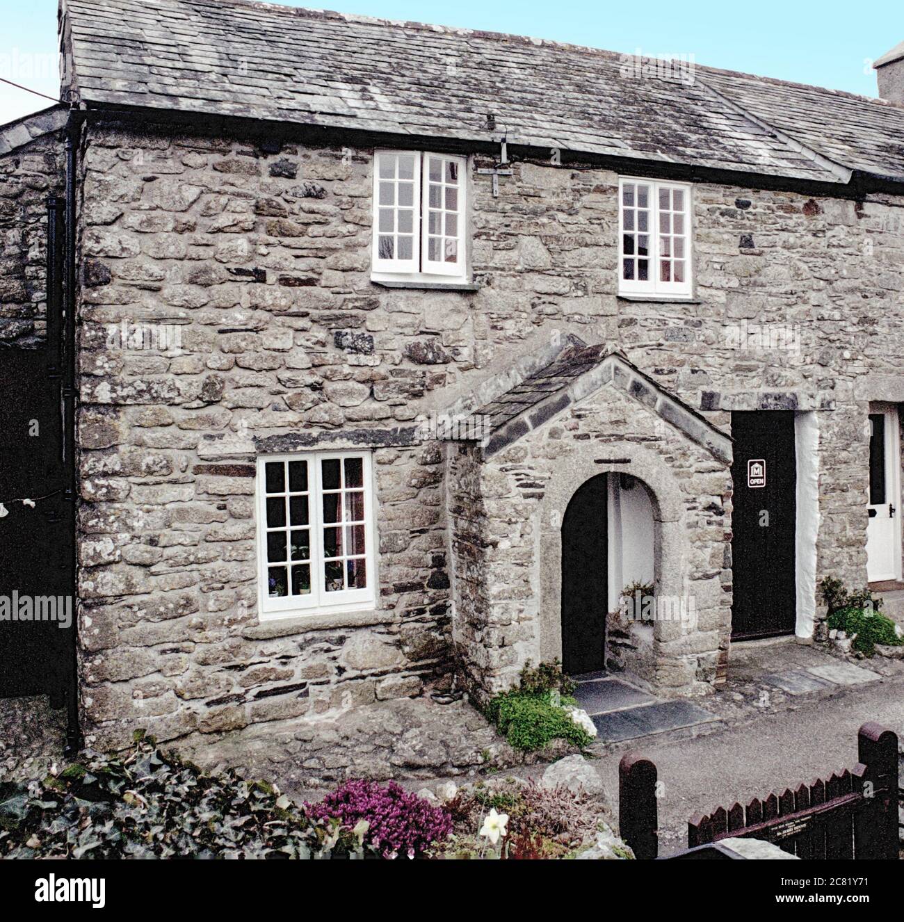 Wesley Cottage at Trewint in Cornwall. Occupied by preacher John Wesley ...