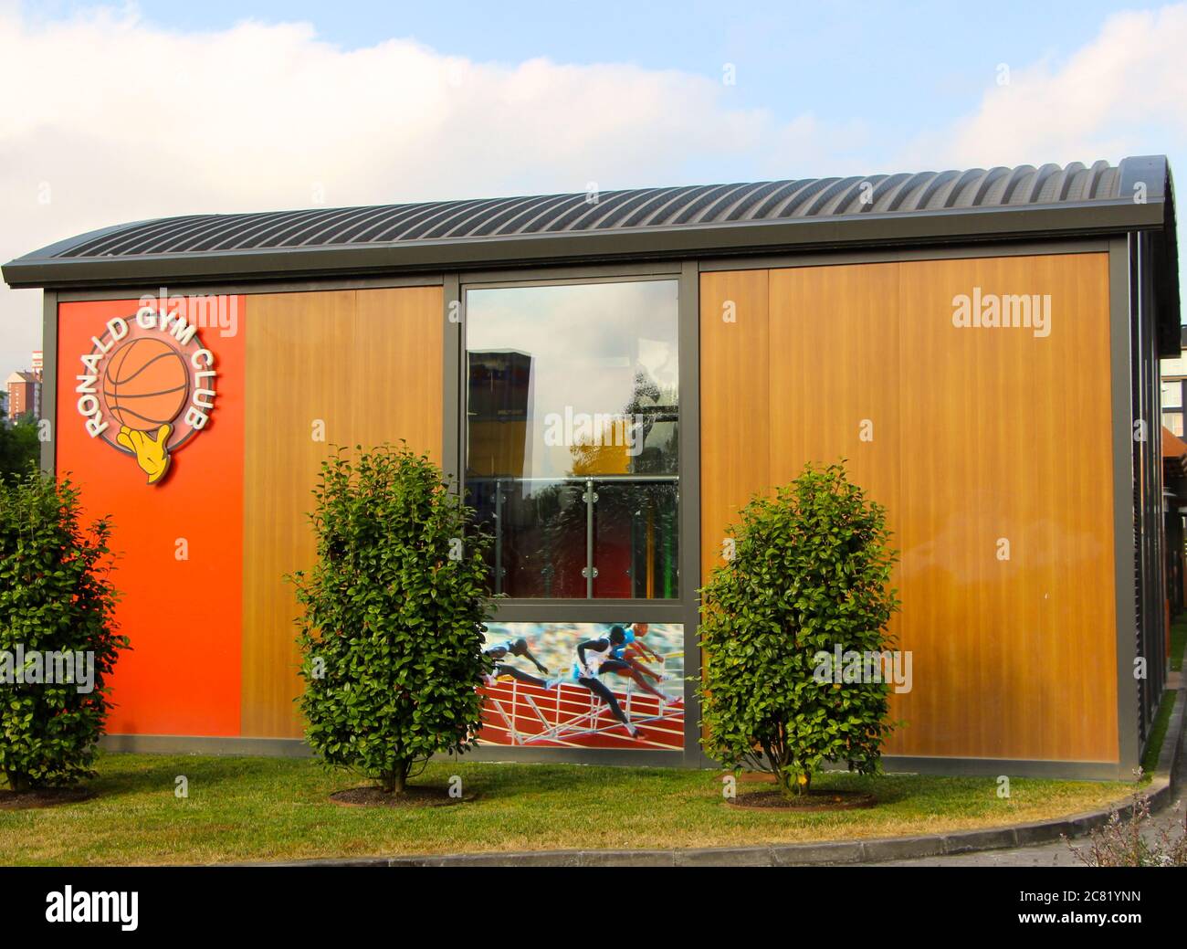 Ronald Gym Club building at the side of the McDonalds fast food ...