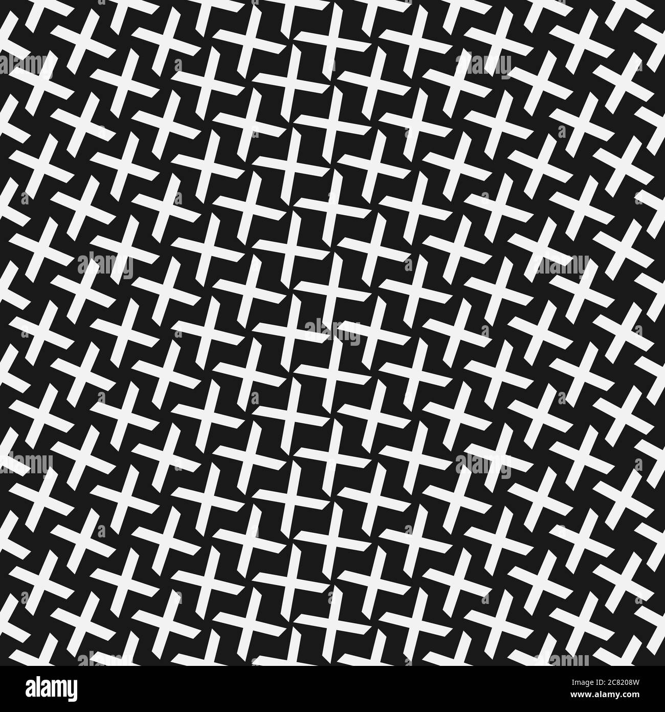 Optical illusion of movement. Seamless pattern with crosses Stock ...
