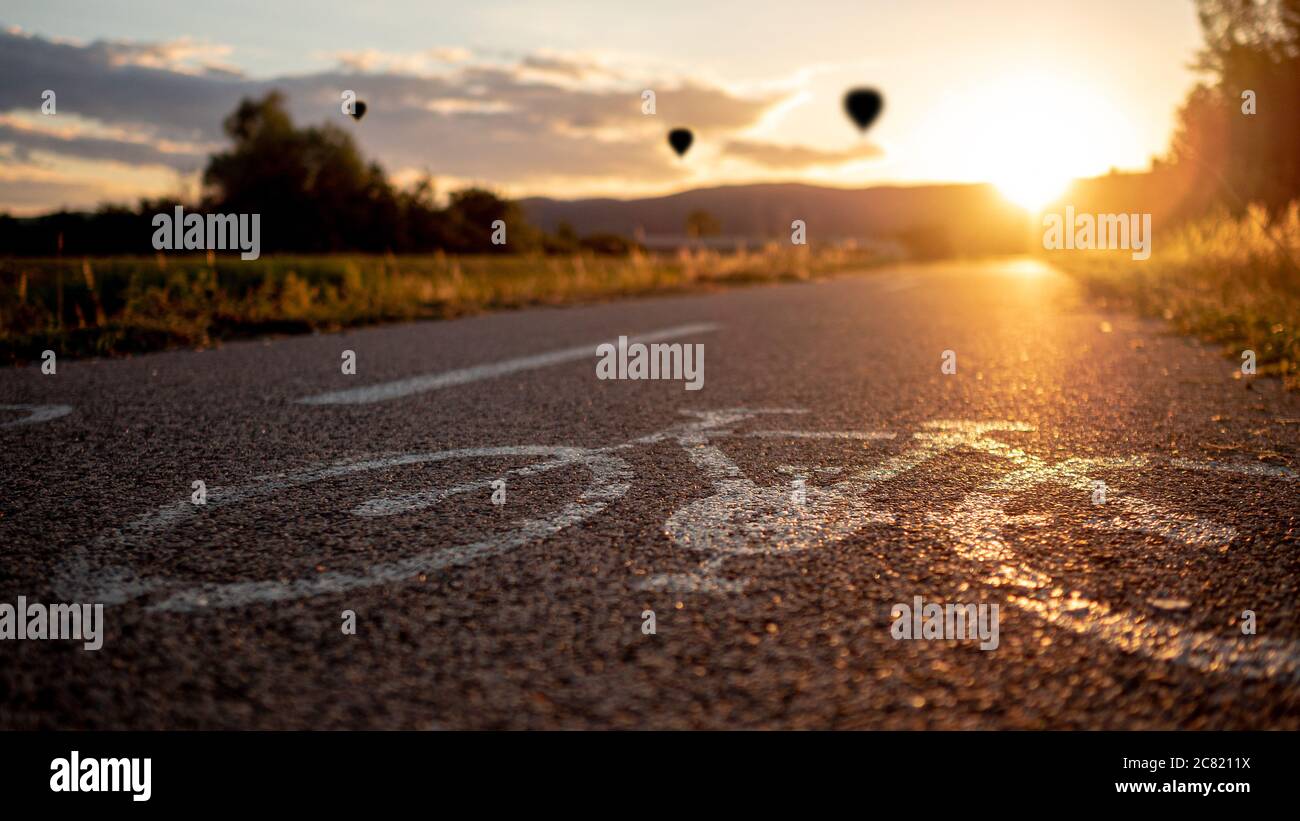 Concrete cycle track hi-res stock photography and images - Alamy