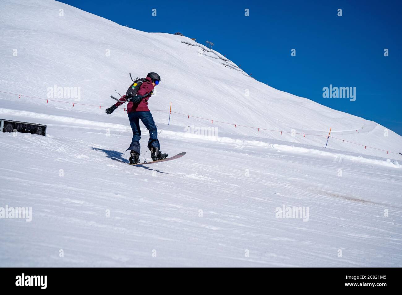 Beautiful view snowboarder riding hi-res stock photography and images ...