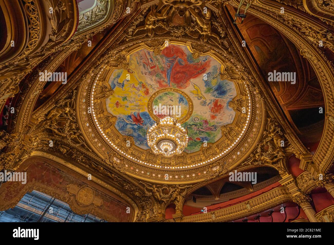 Paris, France - 06 19 2020: View inside Paris Opera Garnier Stock Photo ...