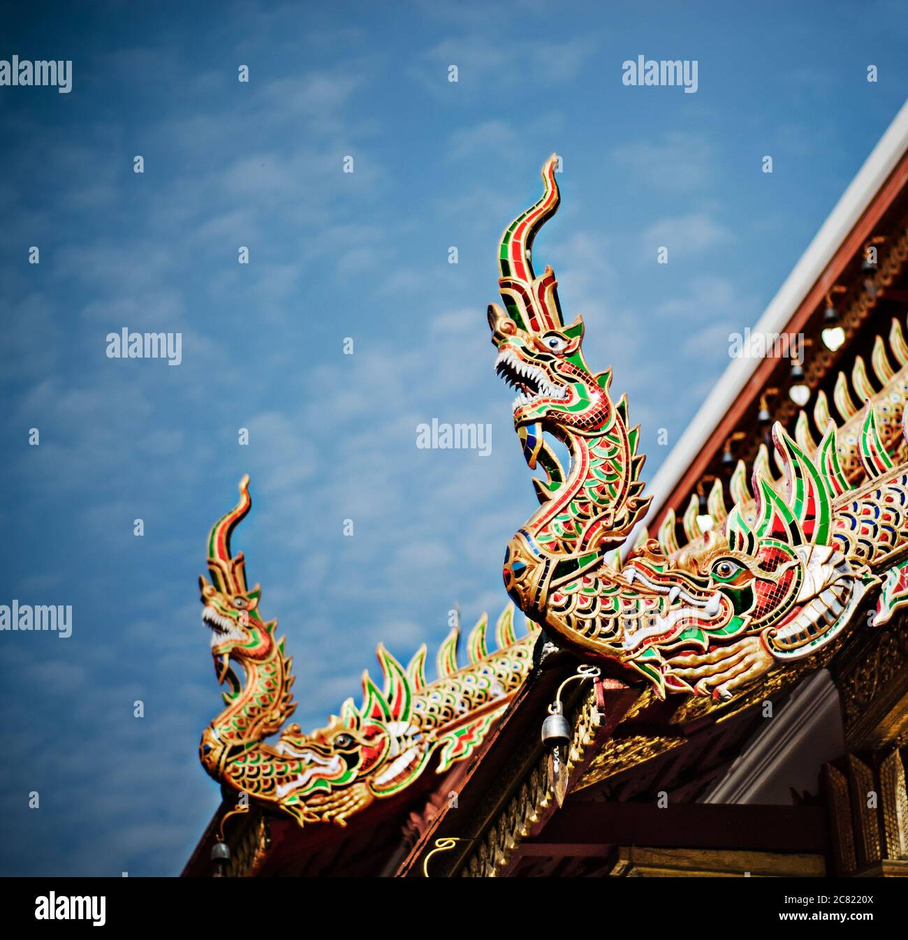 Traditional thai temple roof design hi-res stock photography and images ...