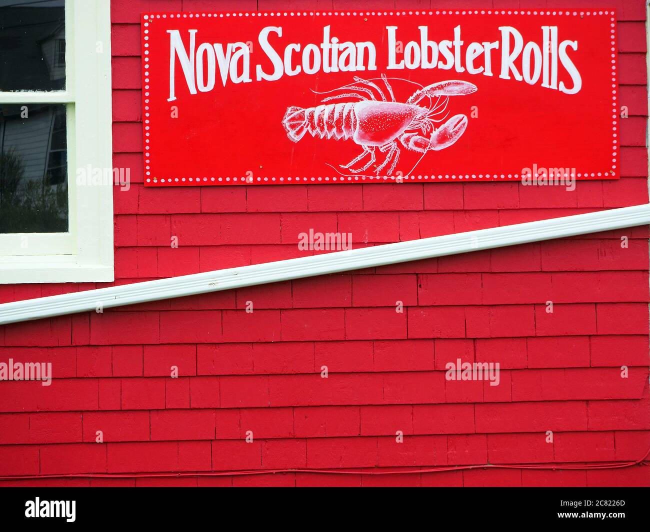 Nova Scotian Lobster Rolls sign, Nova Scotia, Canada Stock Photo - Alamy