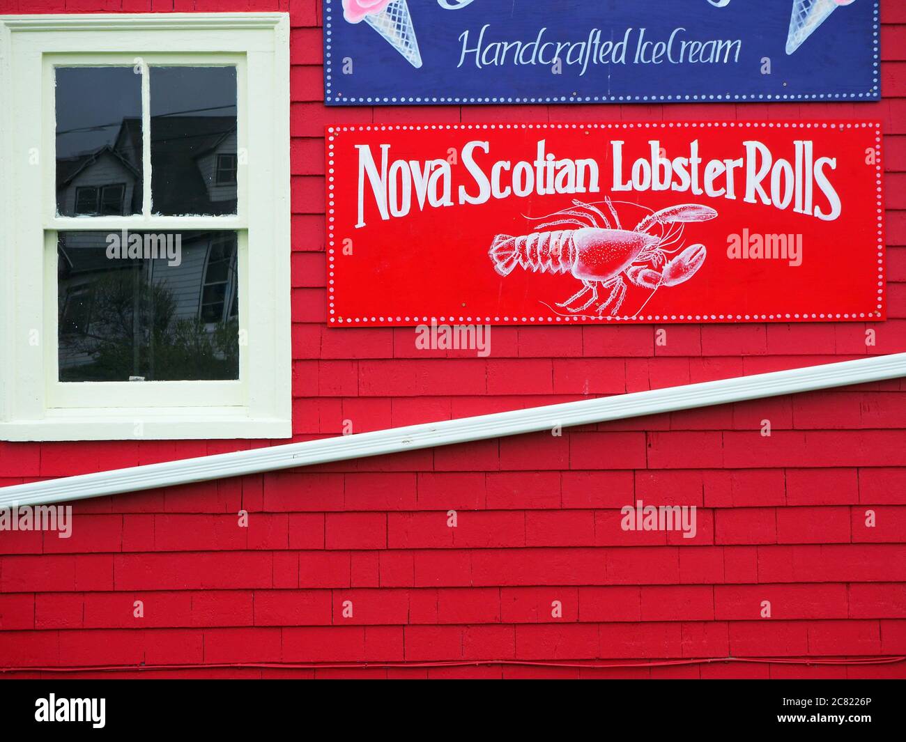 Nova Scotian Lobster Rolls sign, Nova Scotia, Canada Stock Photo - Alamy