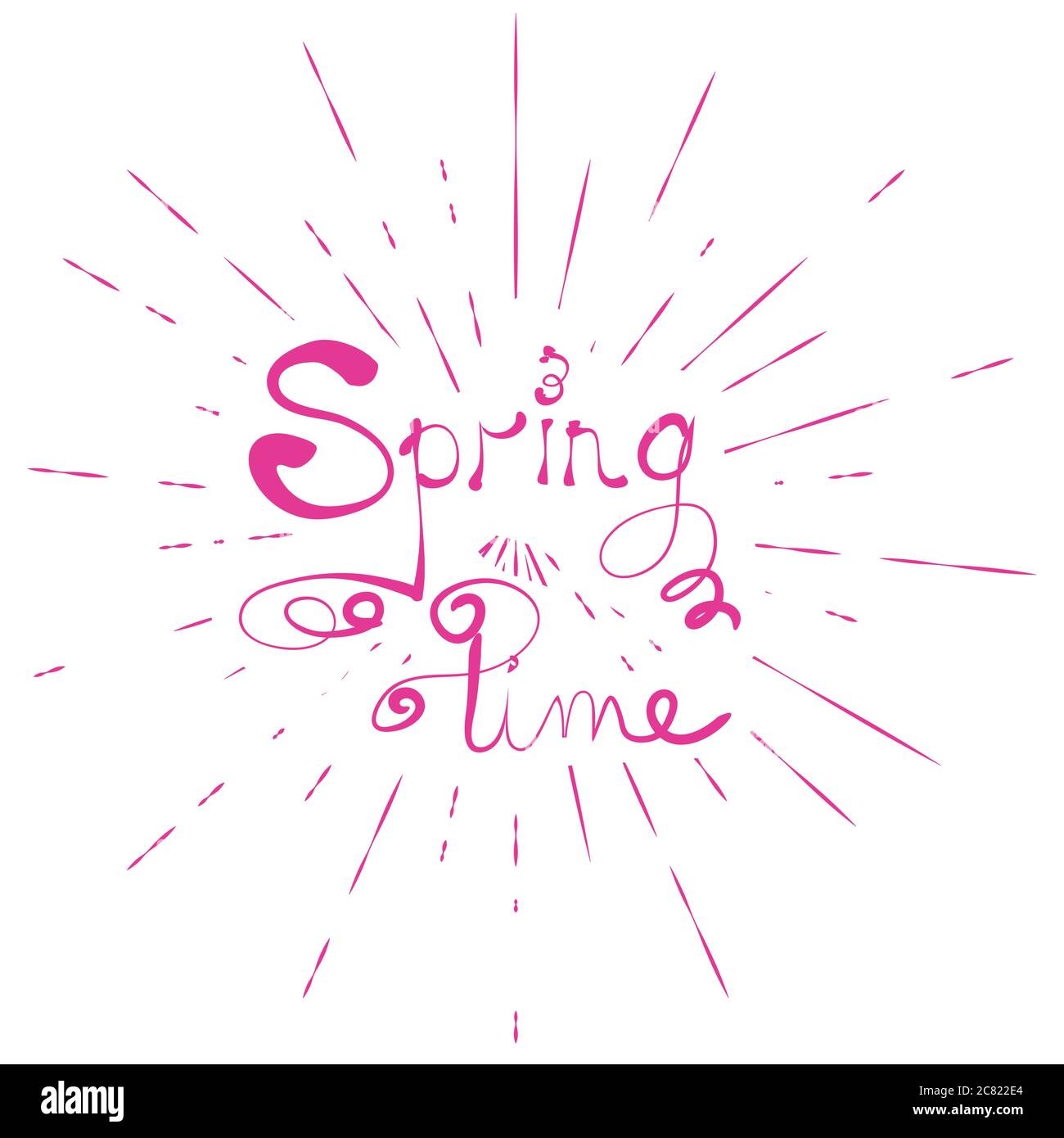 typographic illustration of Happy Mothers Day retro label with light ...