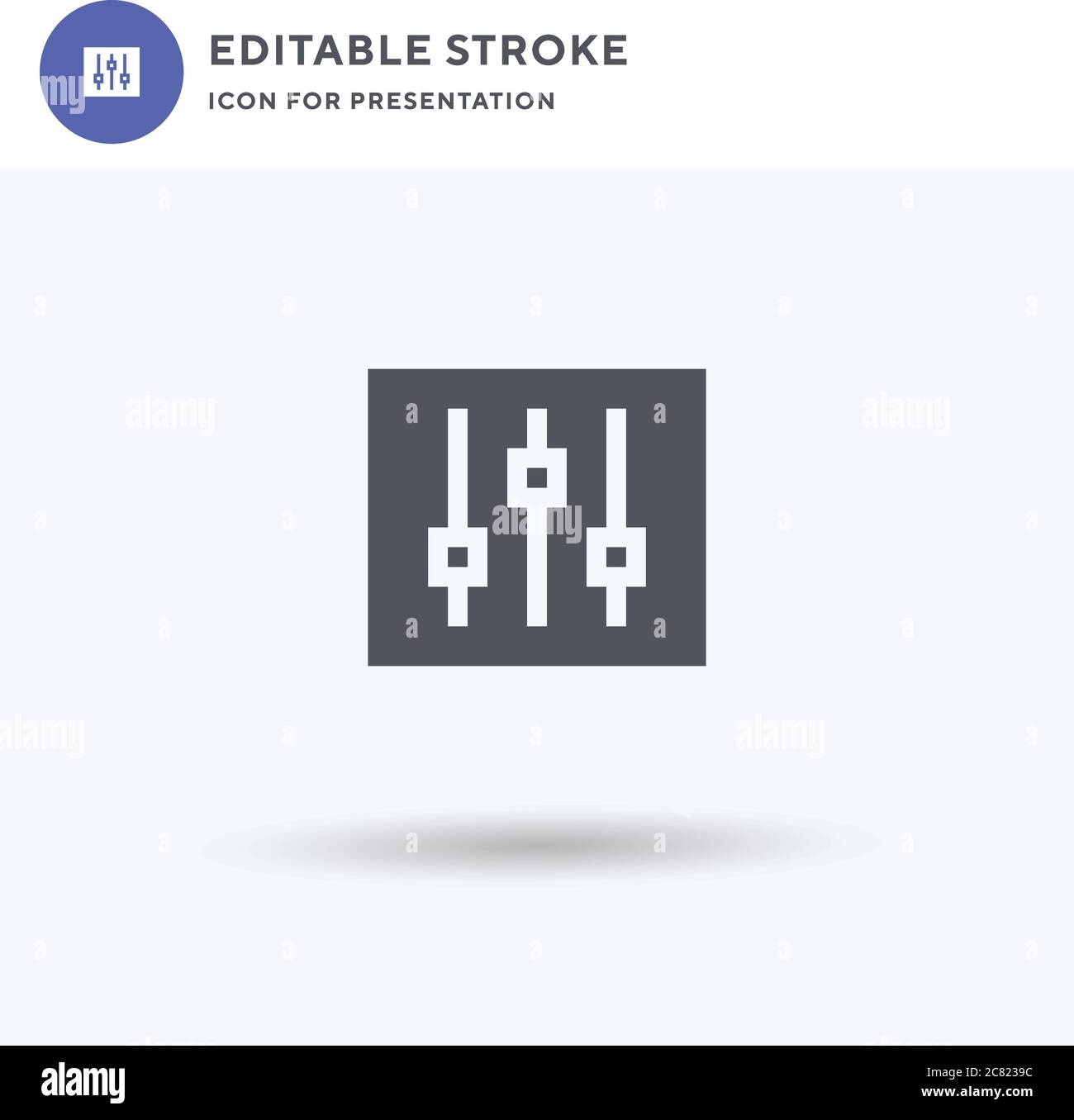 Control icon vector, filled flat sign, solid pictogram isolated on ...