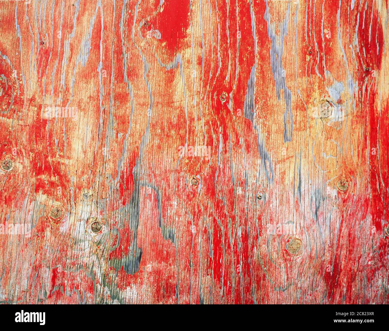 Ireland, Faded Red Paint On A Wall Stock Photo - Alamy
