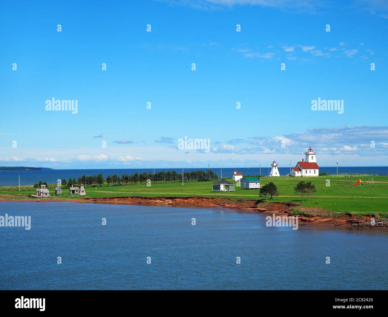 Wood Islands lighthouse, Wood Islands provincial park, Prince Edward ...