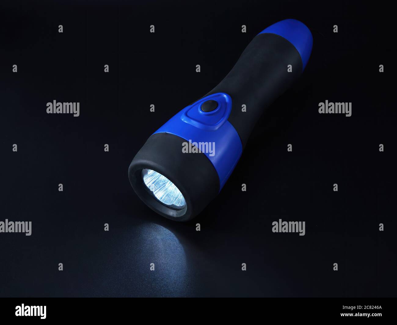 Blue flashlight hi-res stock photography and images - Alamy