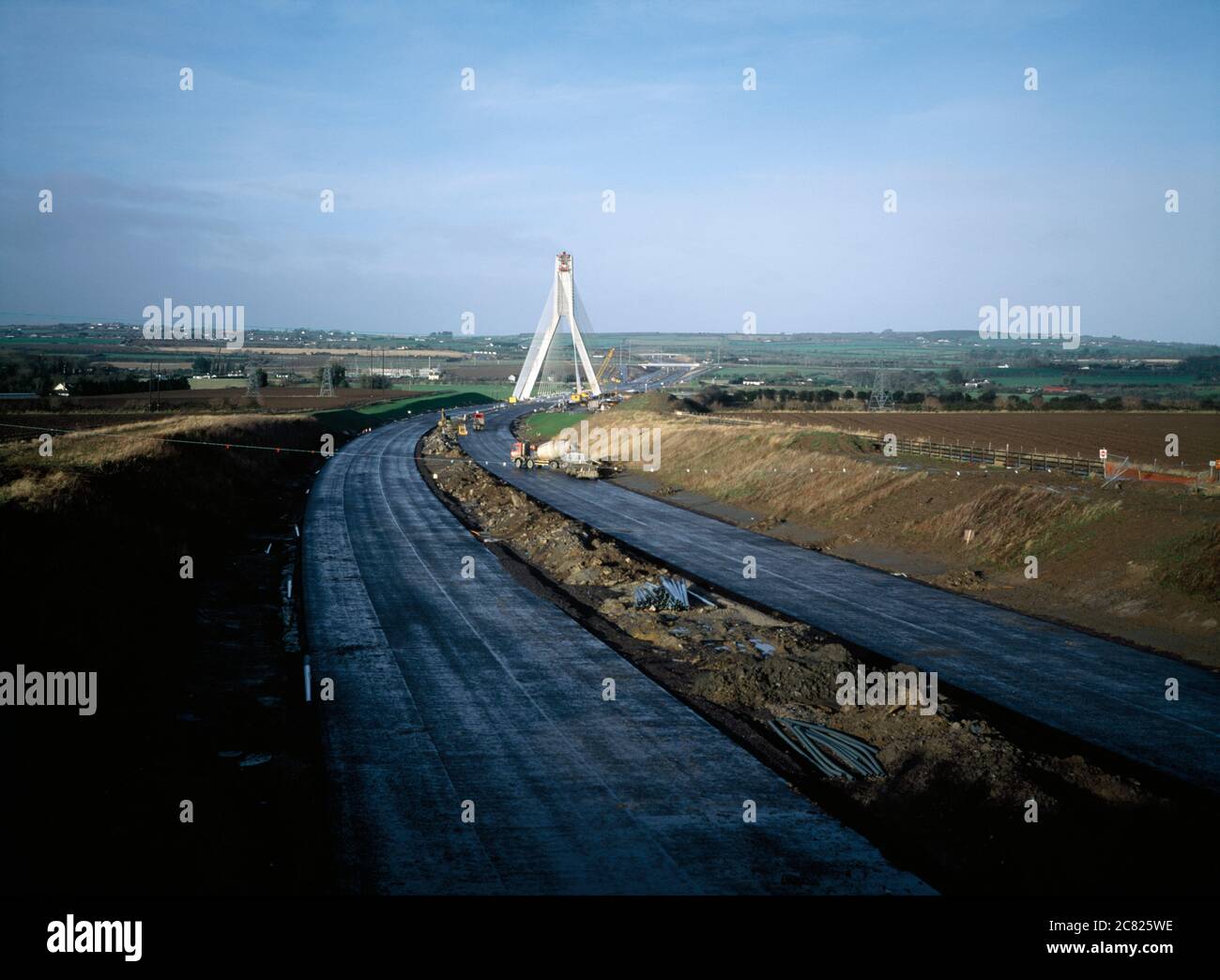 Motorway And Boyne Bridge Near Drogheda,Co Meath,Ireland; Road To ...