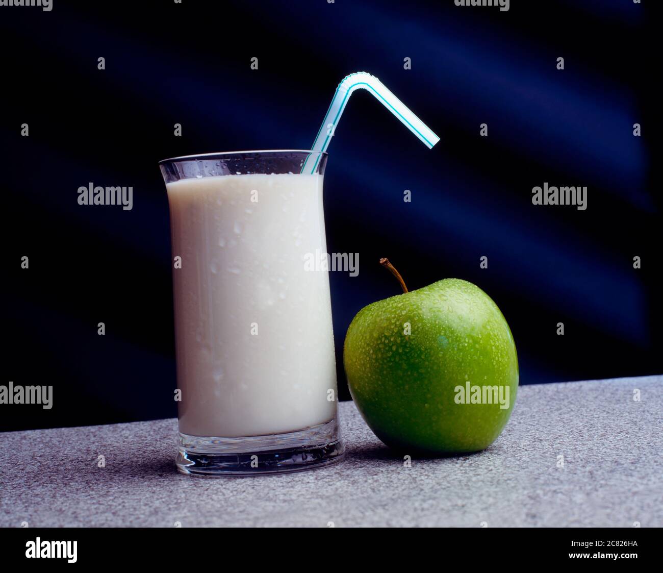Ireland, Food, Dairy Foods, Milk And Apple Stock Photo - Alamy
