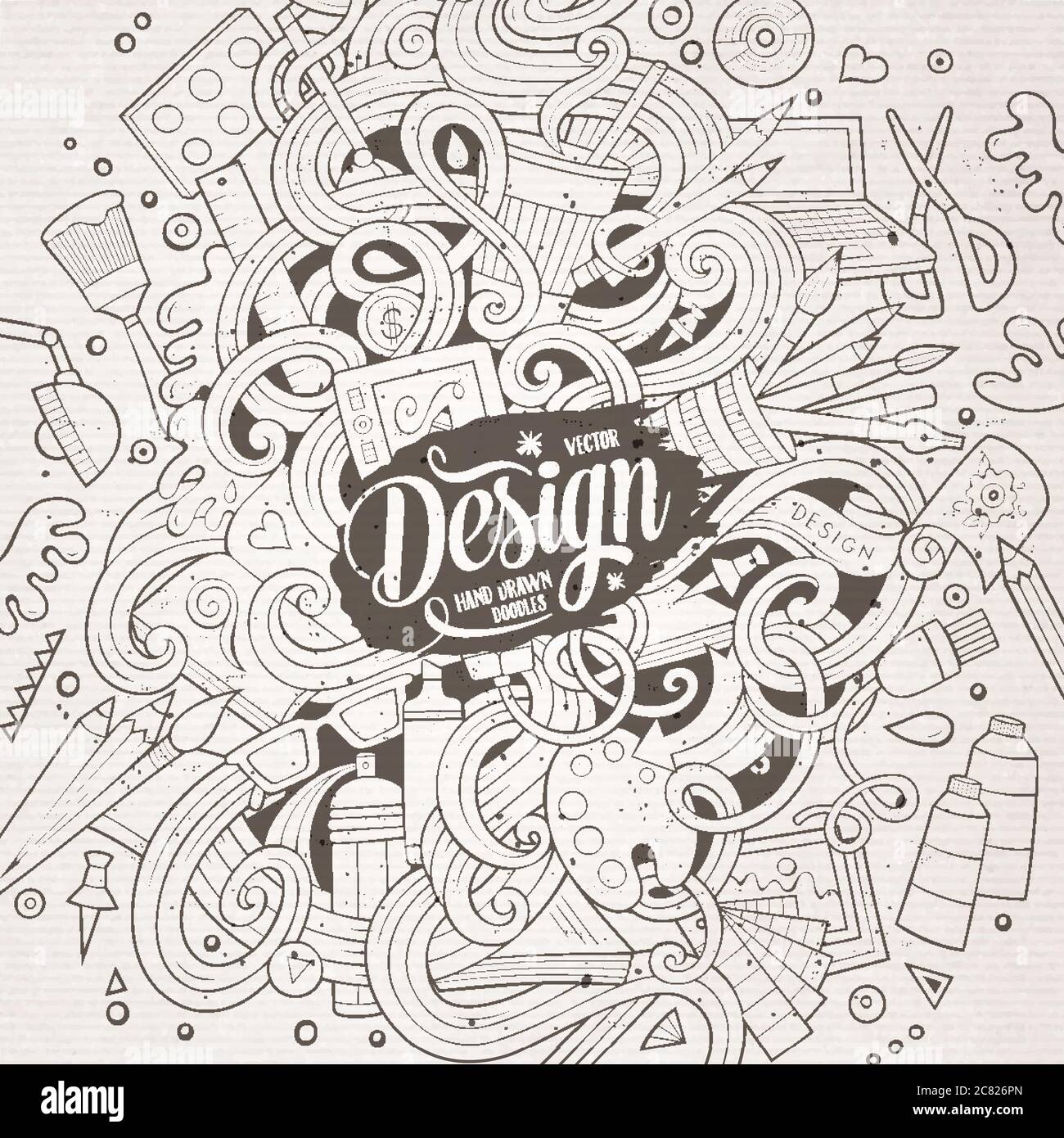 Cartoon cute doodles design illustration Stock Vector Image & Art - Alamy