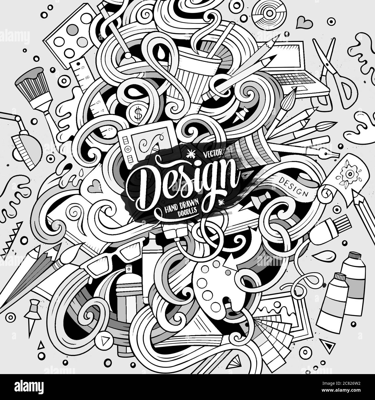 Cartoon cute doodles Design illustration Stock Vector Image & Art - Alamy