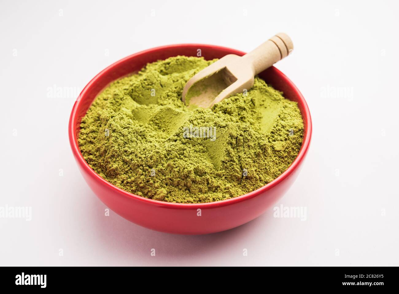 Herbal henna or Mehandi powder in a bowl forming heap, Used for Tattoo ...