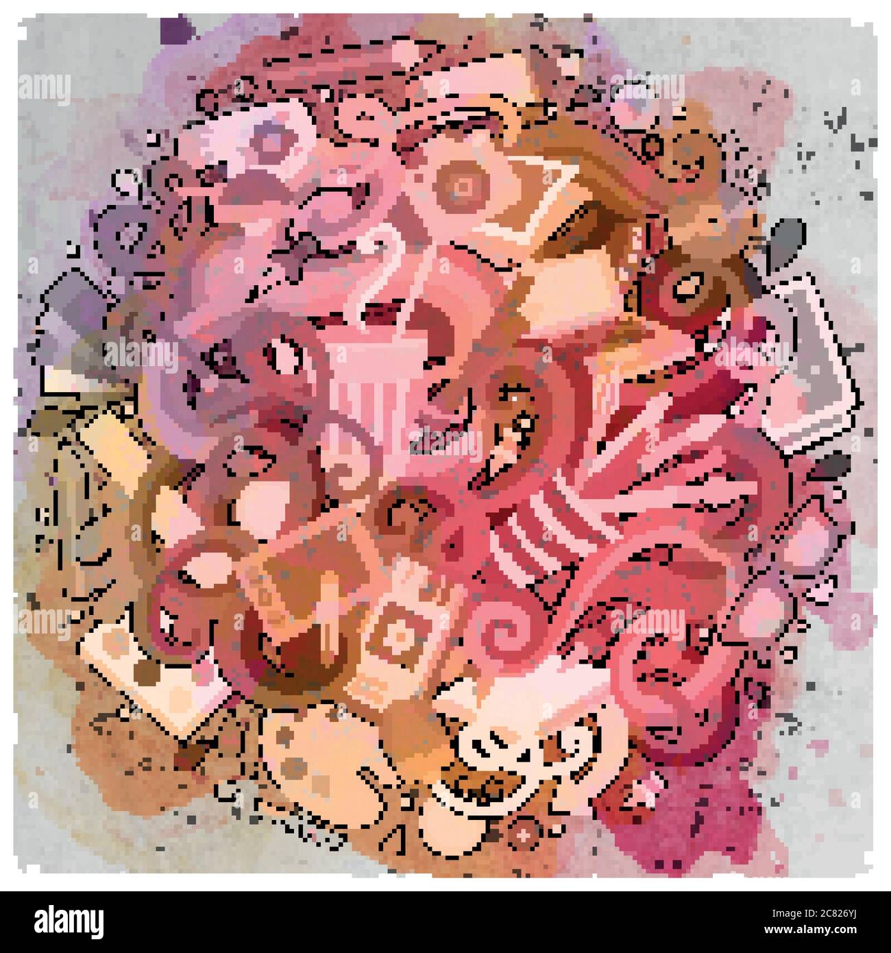 Cartoon cute doodles Design illustration Stock Vector Image & Art - Alamy