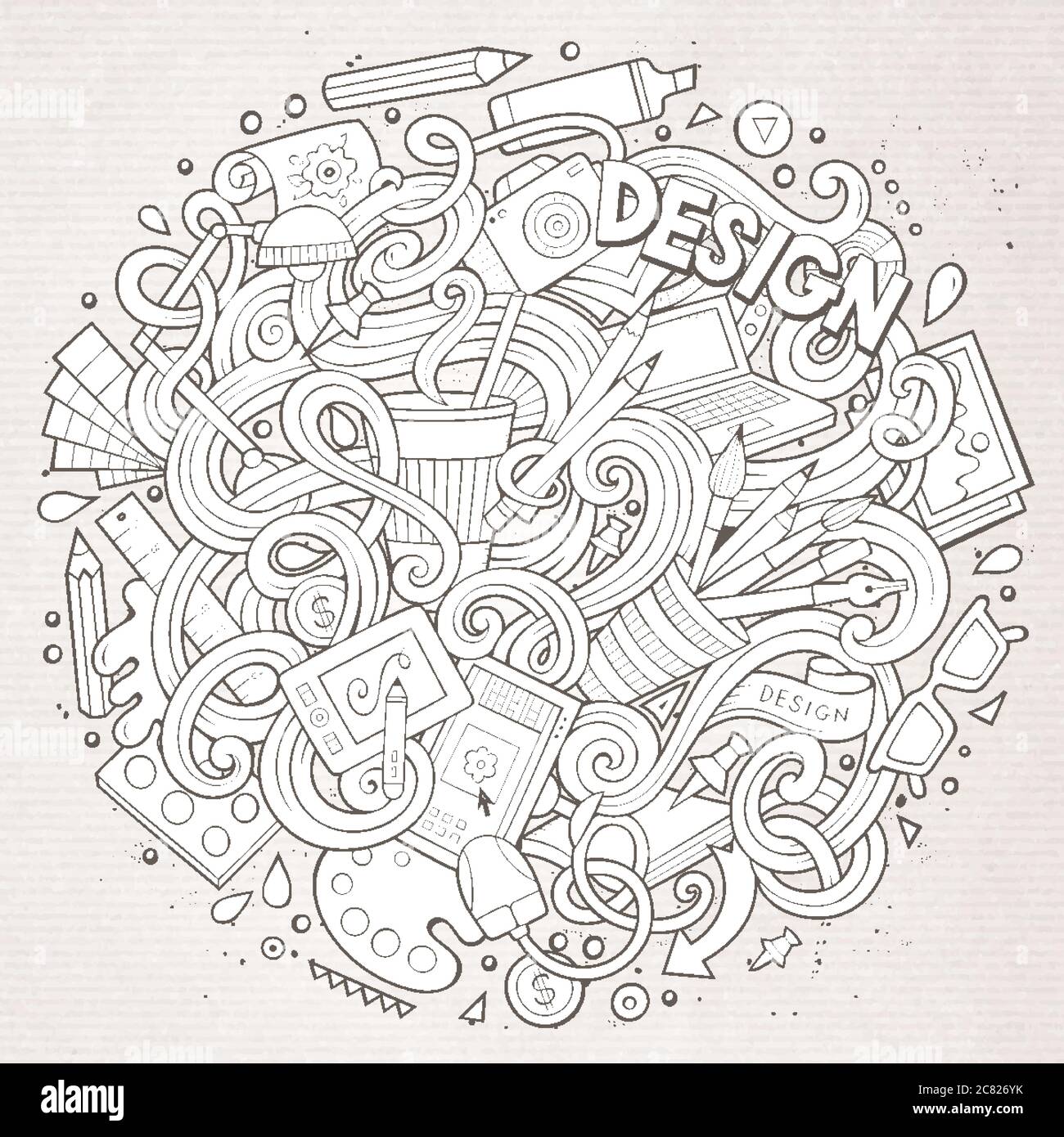 Cartoon cute doodles Design illustration Stock Vector Image & Art - Alamy