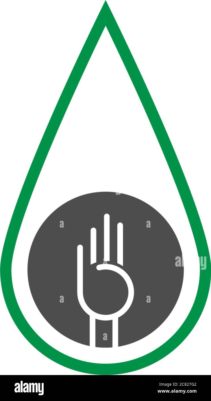 Hand symbol logo icon vector template Stock Vector Image & Art - Alamy
