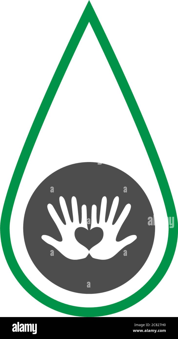 Hand care symbol logo icon vector template Stock Vector Image & Art - Alamy