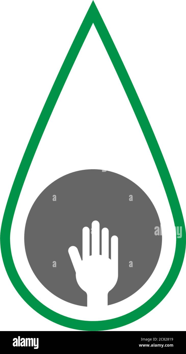 Hand symbol logo icon vector template Stock Vector Image & Art - Alamy