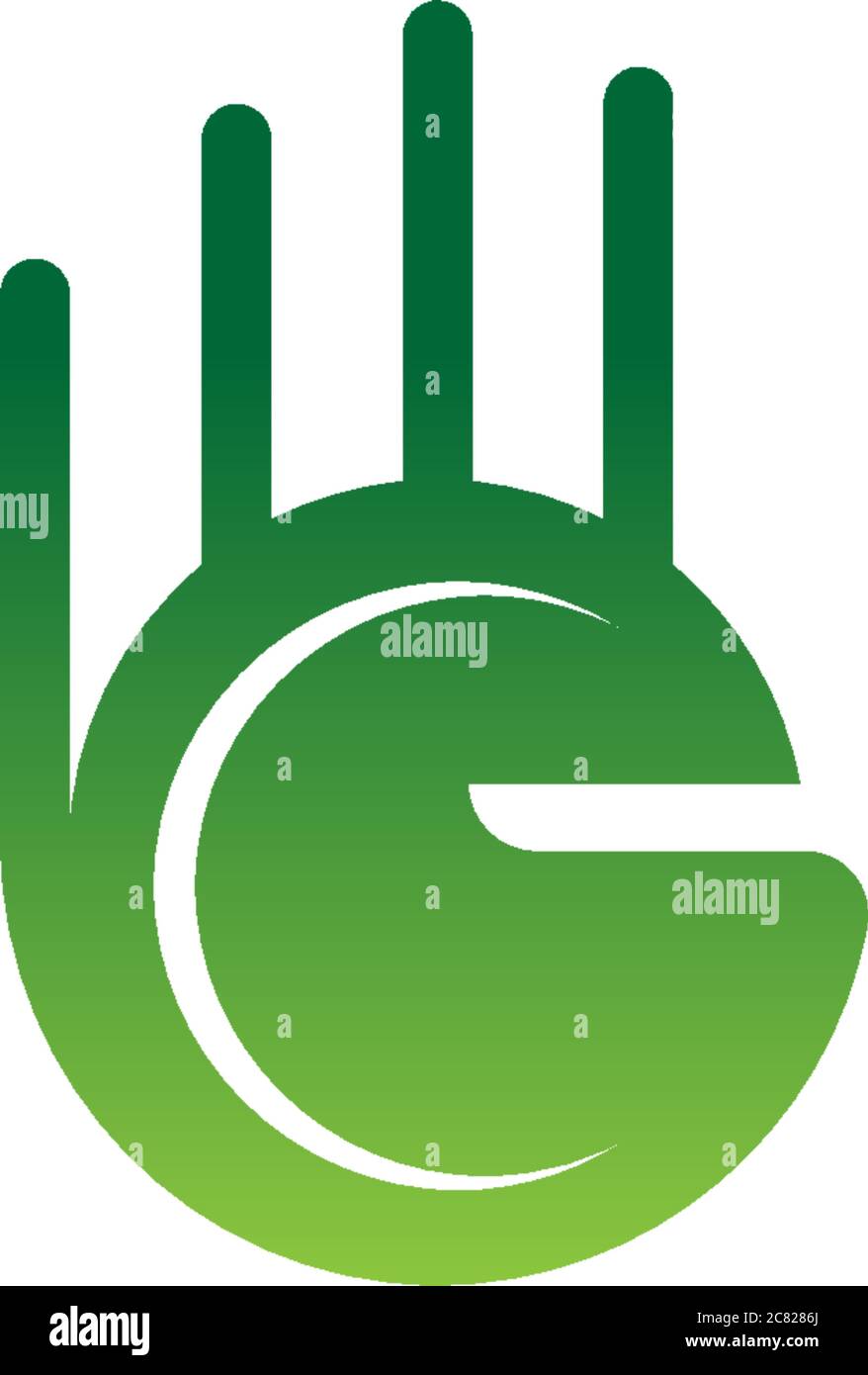 Hand logo icon vector template Stock Vector Image & Art - Alamy