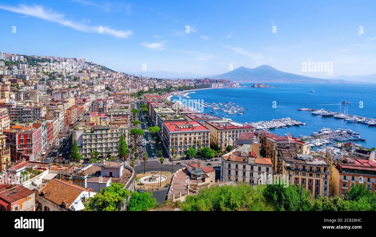 the beautiful coastline of napoli, italy Stock Photo - Alamy