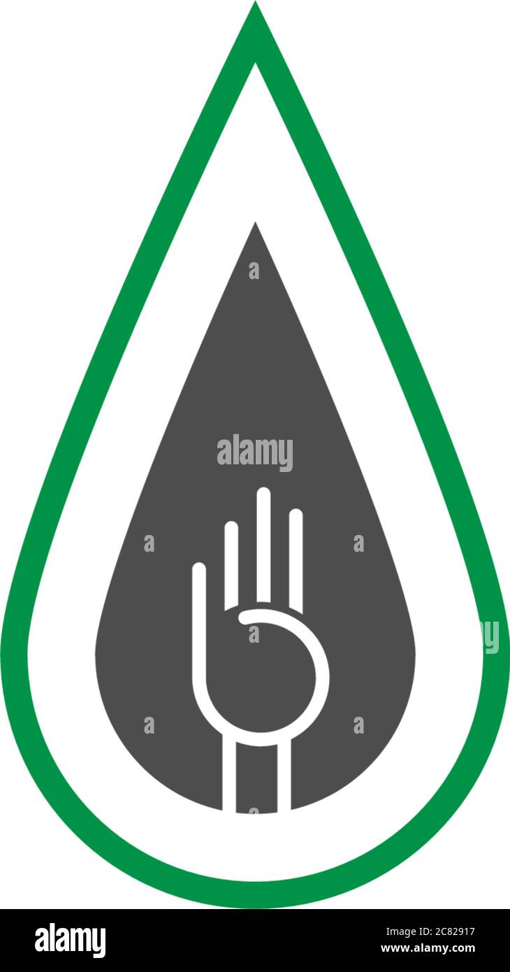 Hand symbol logo icon vector template Stock Vector Image & Art - Alamy