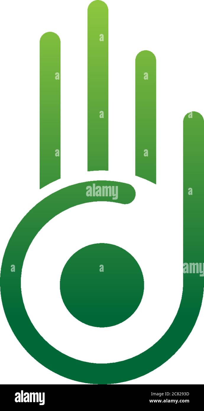 Hand logo icon vector template Stock Vector Image & Art - Alamy